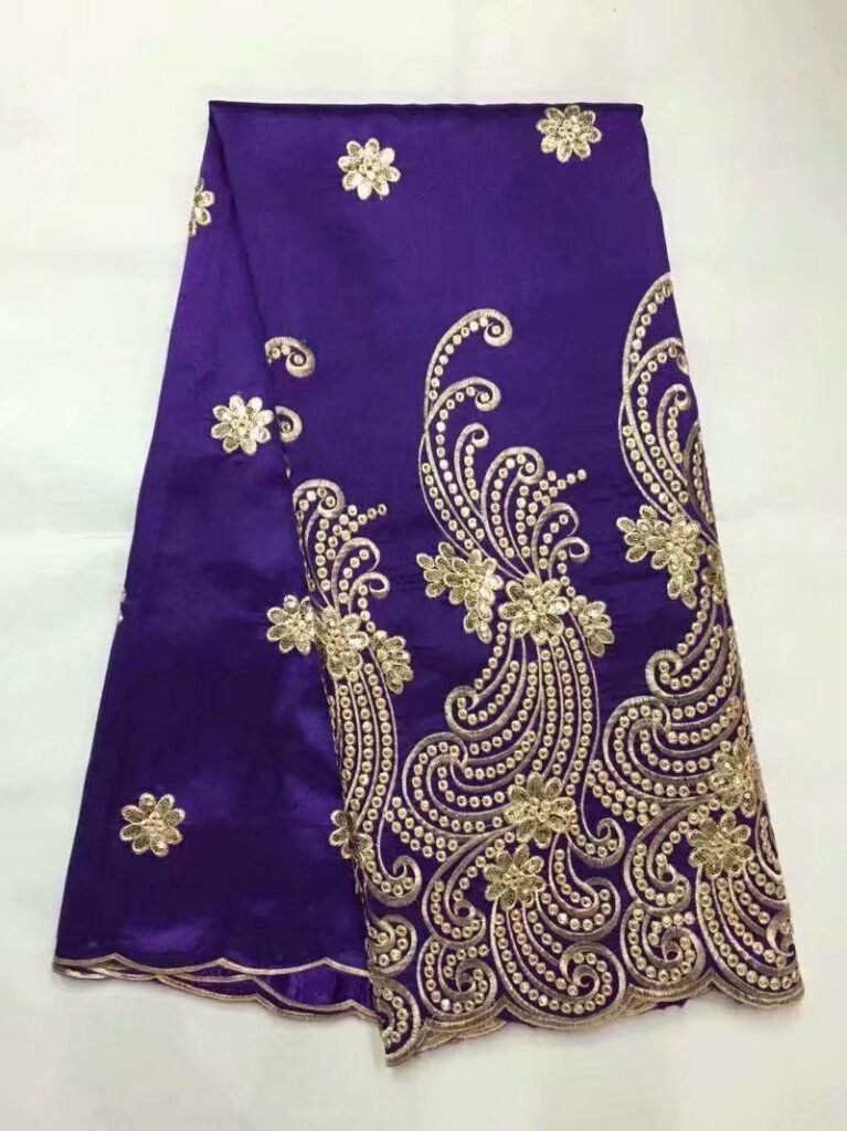 5 Yards Sequined George Lace Fabric In GF112 Series | LaceDesign