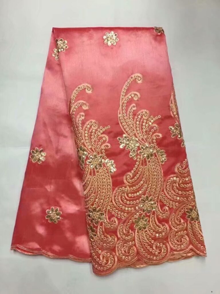 5 Yards Sequined George Lace Fabric In GF112 Series | LaceDesign