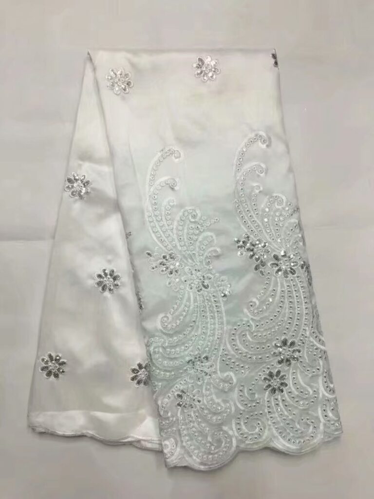 5 Yards Sequined George Lace Fabric In GF112 Series | LaceDesign