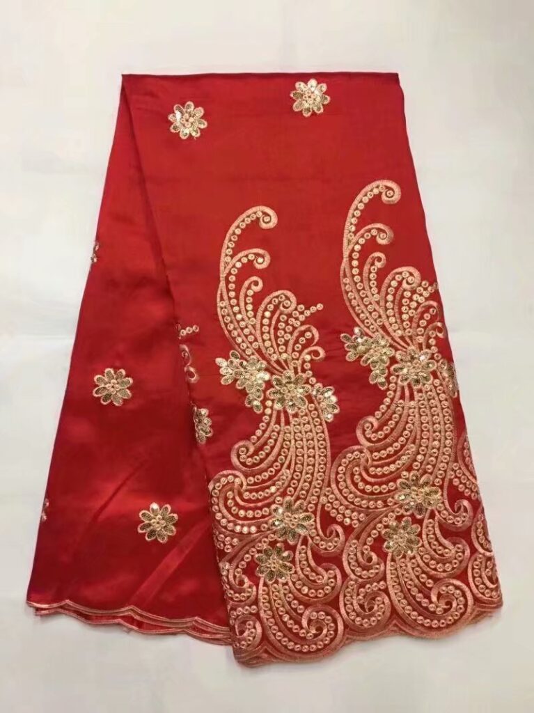 5 Yards Sequined George Lace Fabric In GF112 Series | LaceDesign