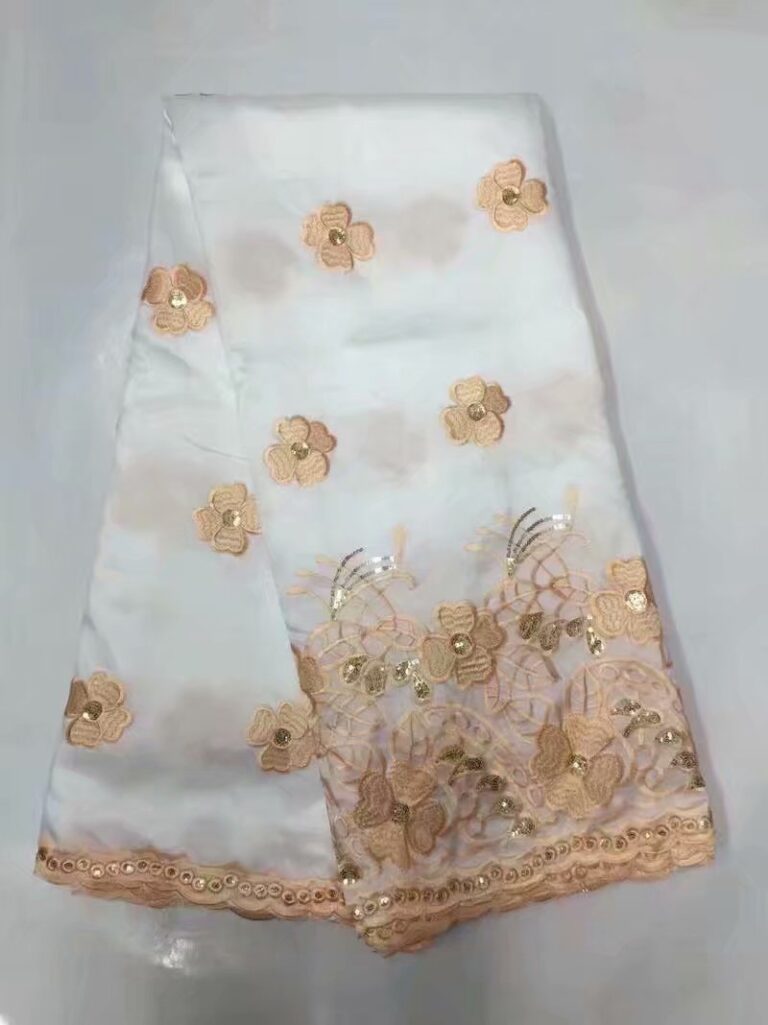 5 Yards Sequined George Lace Fabric In GF118 Series | LaceDesign