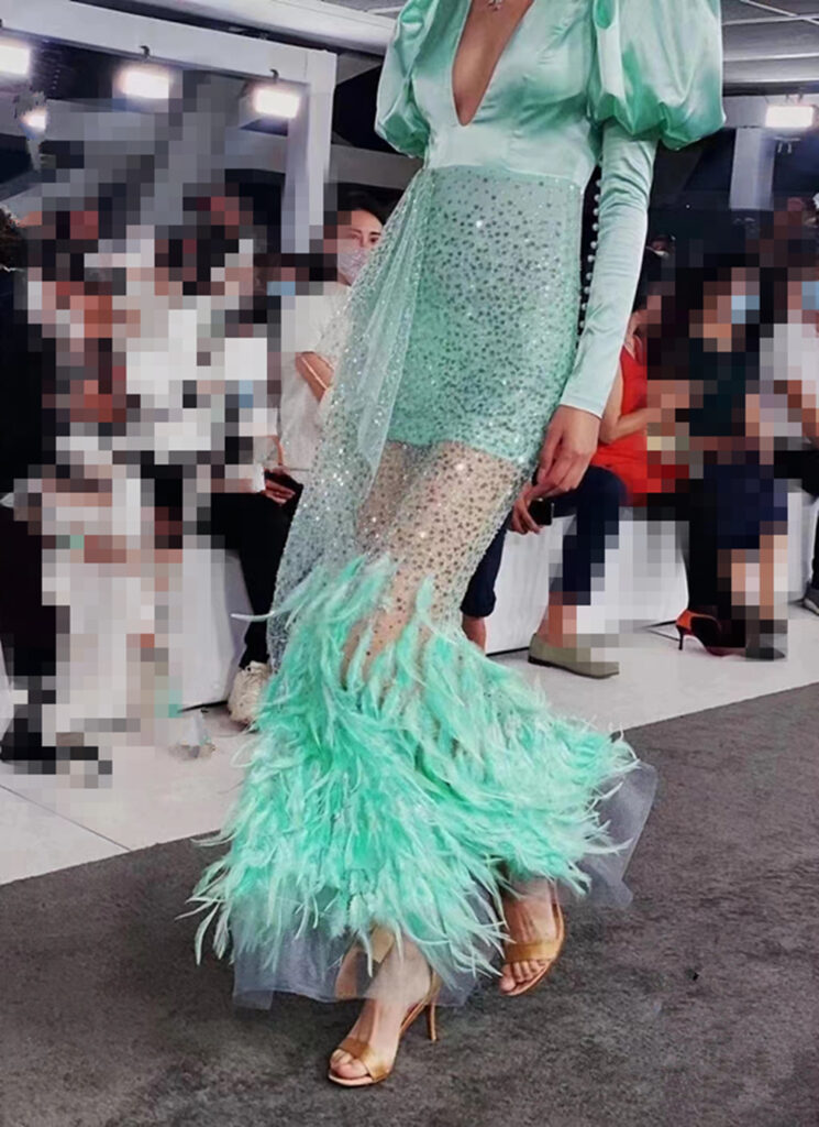 High Quality Bridal Lace Fabric In Feather Lace With Sequins Fabric 5 ...